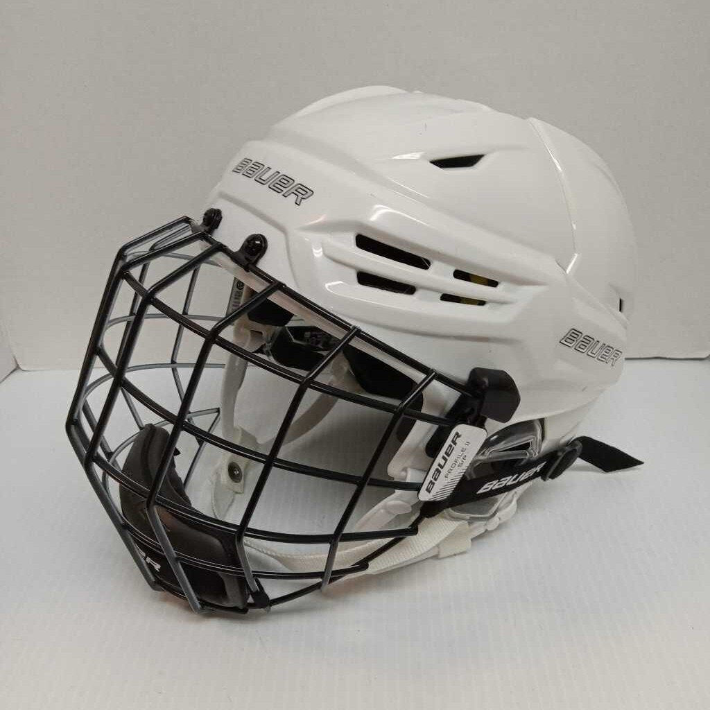 Bauer RE-AKT 95 Hockey Helmet Combo White Size Senior Medium – South ...