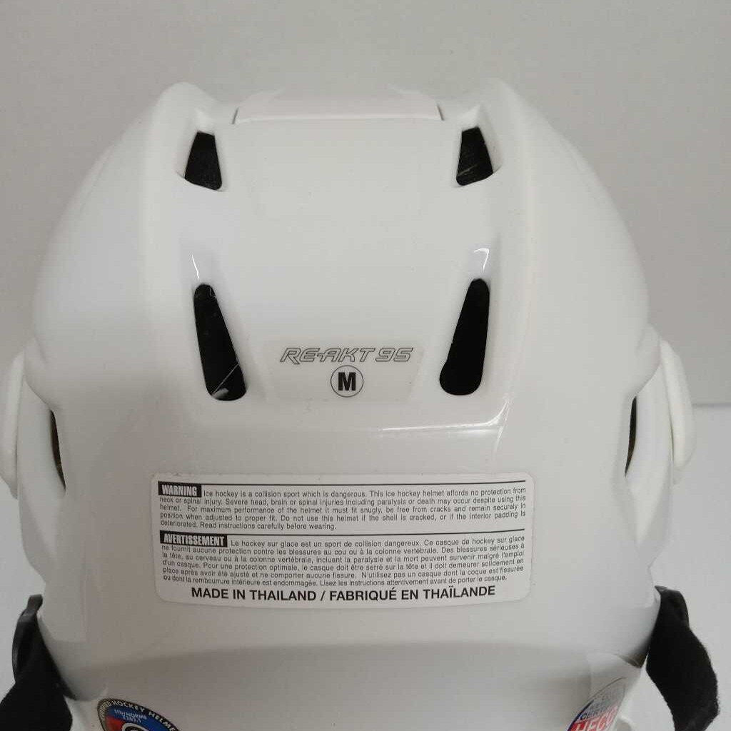 Bauer RE-AKT 95 Hockey Helmet Combo White Size Senior Medium – South ...